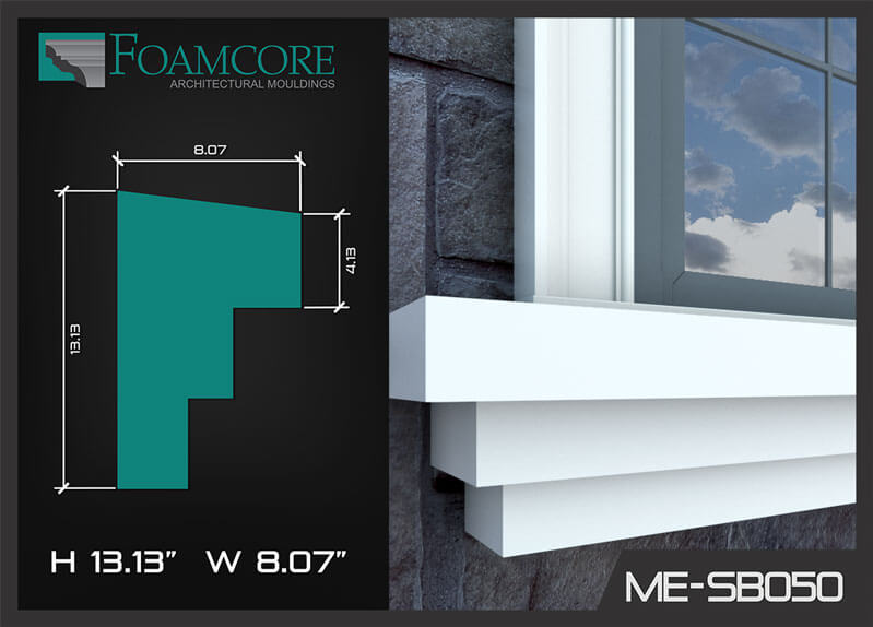 Window Sill | SB050 – FOAMCORE ARCHITECTURAL ELEMENTS