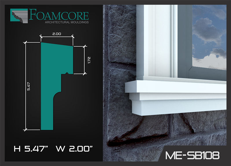 Window Sill | SB108 – FOAMCORE ARCHITECTURAL ELEMENTS