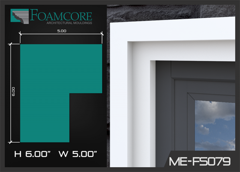 Flat Stock Window Casing | ME-FS079 – FOAMCORE ARCHITECTURAL ELEMENTS