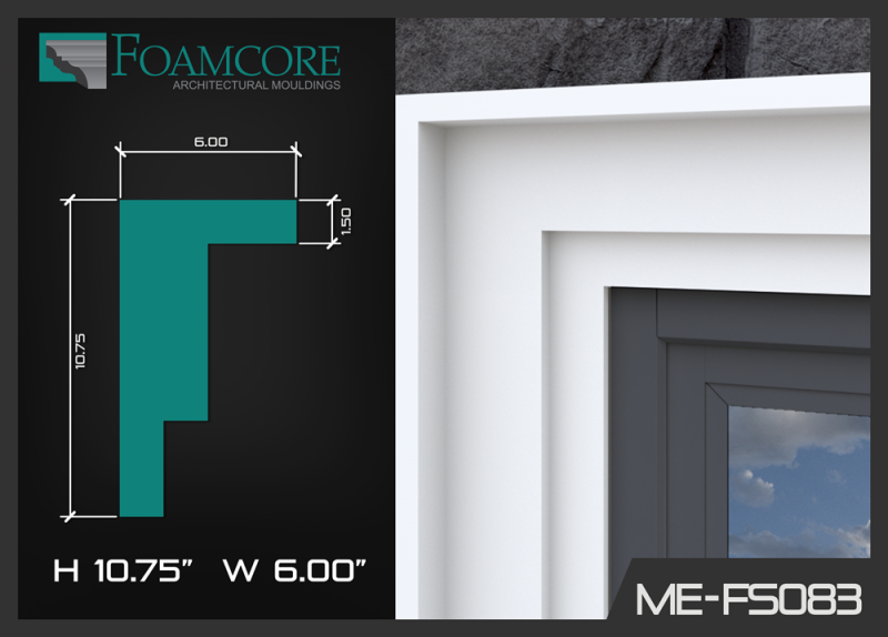 Flat Stock Window Casing | ME-FS083 – FOAMCORE ARCHITECTURAL ELEMENTS