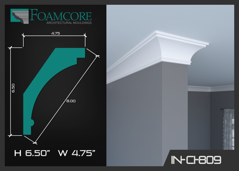 Crown Moulding | ME-IN-CI809 – FOAMCORE ARCHITECTURAL ELEMENTS
