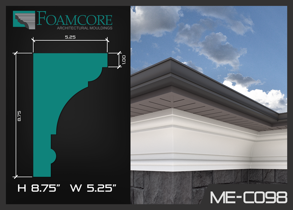 Cornice | ME-C098 – FOAMCORE ARCHITECTURAL ELEMENTS