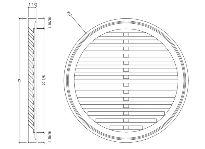 Functional Round Louver | POLR – FOAMCORE STORE