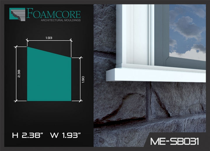 Exterior Window Sills | Foamcore Mouldings – FOAMCORE ARCHITECTURAL ...