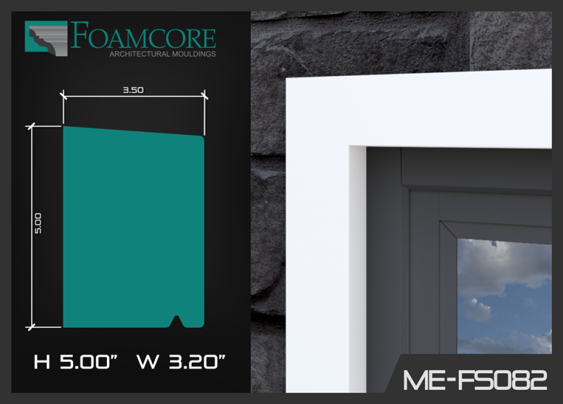 Flat Stock Window Casing | -FS082 – FOAMCORE ARCHITECTURAL ELEMENTS
