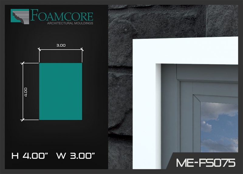 Flat Stock Window Casing | ME-FS075 – FOAMCORE ARCHITECTURAL ELEMENTS