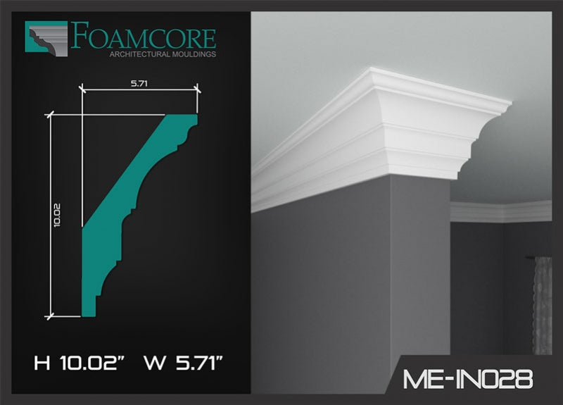Crown Moulding | ME-IN028 – FOAMCORE ARCHITECTURAL ELEMENTS